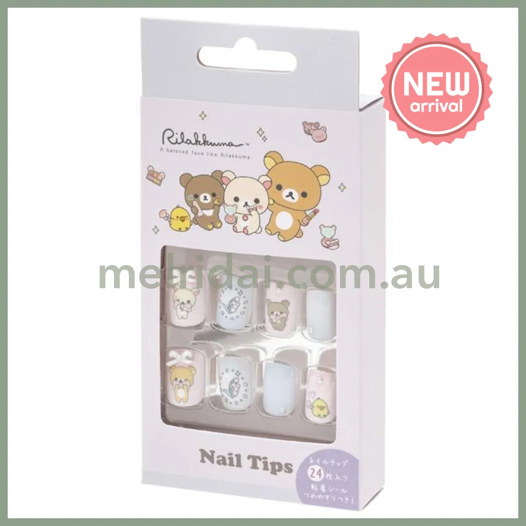 SAN-X | Rilakkuma Makeup Nail Tips 135×65×20mm (24 sheets) – MELRIDAI